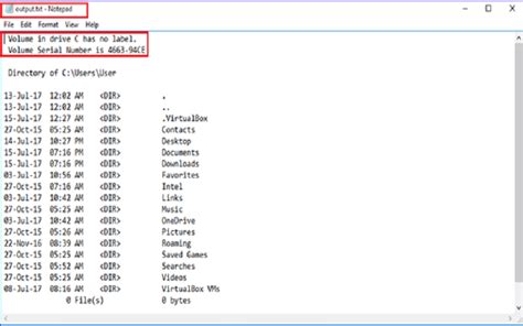 how to save or redirect output from windows command prompt to a text