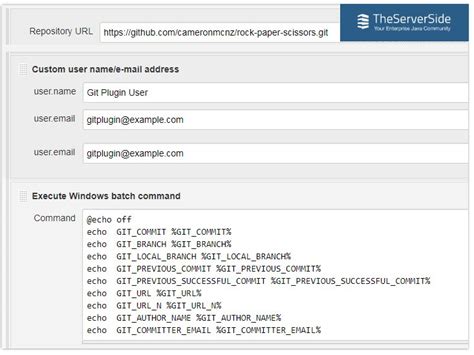 git environment variables for use in executing jenkins shell scripts