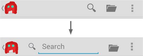 android how to make the action bar searchview fill entire action bar