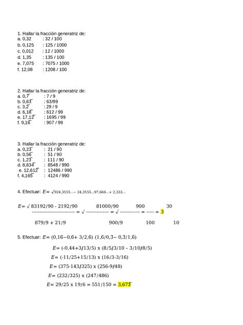 Ejercicios Taller Nivelacion Matematicas Utp Resúmenes De Matemáticas