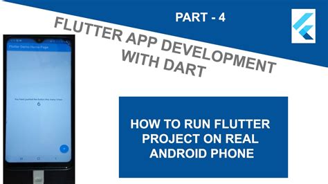 how to run flutter app on real android phone device 04 flutter app
