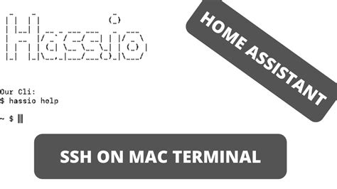 hassio ssh on mac terminal youtube