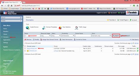 plesk panel 9 5 den site ip adresi öğrenmek blog İxirhost