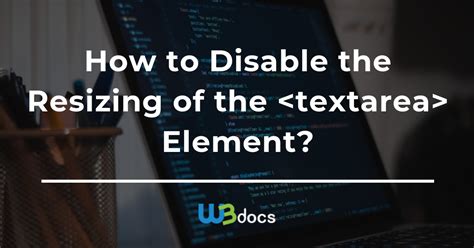 how to disable the resizing of the element