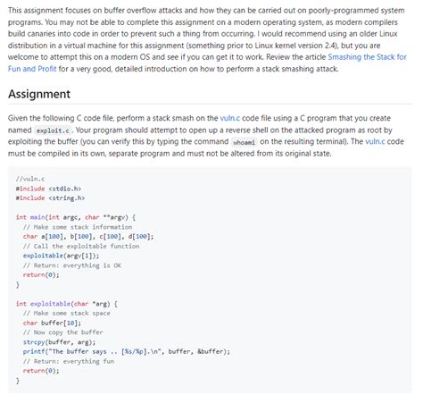 solved this assignment focuses on buffer overflow attacks