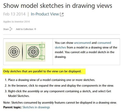 solved part sketches in a drawing view autodesk community