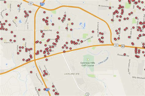registered sex offender map of san antonio area zip codes san antonio