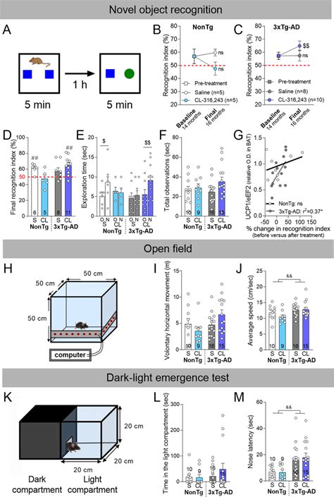 β3ar Stimulation Reverses Memory Deficits In 16 Month Old 3xtg Ad A