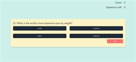 quiz app with react js and typescript dev community
