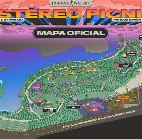 Festival Estéreo Picnic 2024 Mapa Oficial Escenarios Y Zonas Especiales