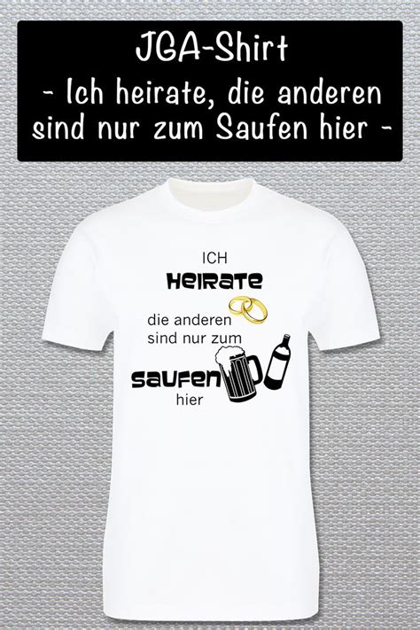 T Shirt Herren Jga Junggesellenabschied Männer Ich Heirate Die