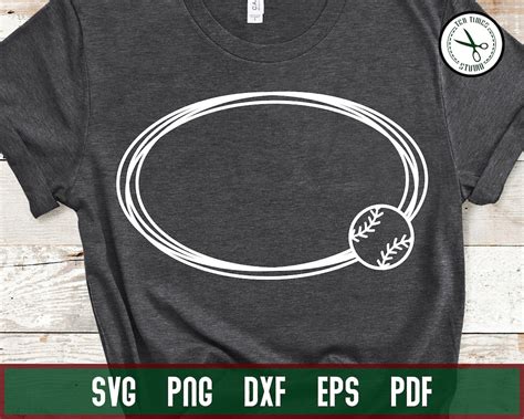 Baseball Monogram Frame Svg Softball Monogram Frame Svg Circle Frame
