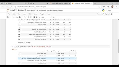 python filters replacing values renaming columns finding unique