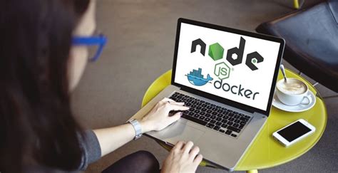 minimal node js development environment using docker compose it
