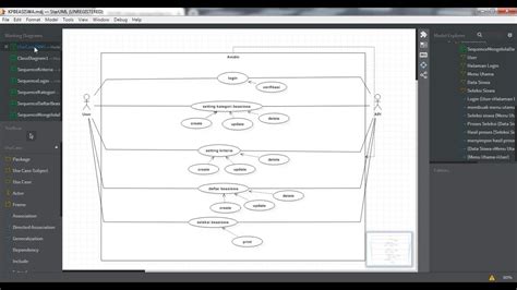 Use Case Class Diagram Sequence Diagram Erd Diagram Youtube
