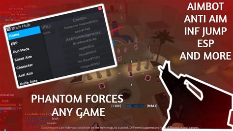 phantom forces aimbot gui script 2021 pastebin youtube