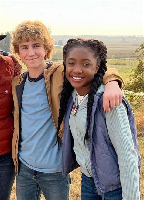 Walker Scobell And Leah Sava Jeffries In 2024 Percy Jackson Percy
