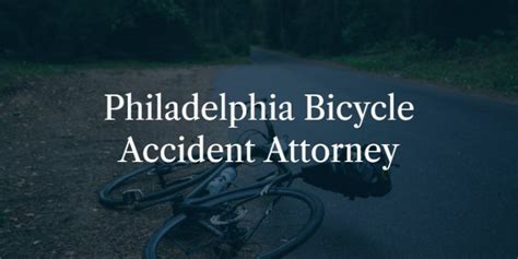 Philadelphia Bicycle Accident Attorney