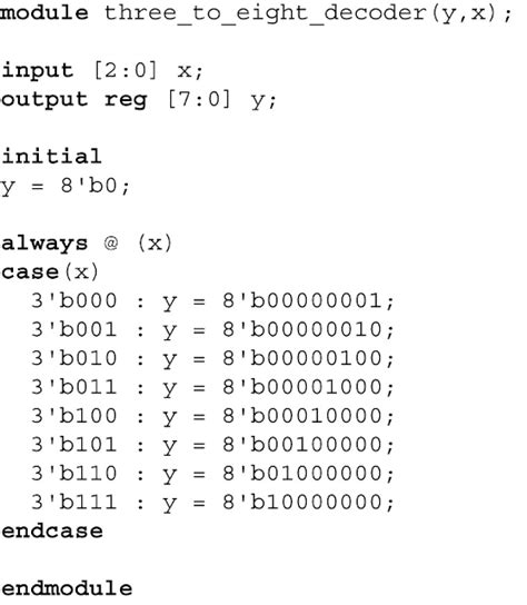 ece legends decoders in verilog