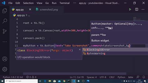 python screenshot apps using tkinter and pyautogui library full project