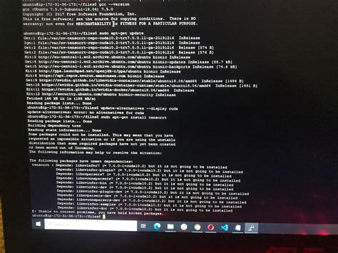 tensorrt installation on aws ec2 ubuntu 18 04 error tensorrt nvidia