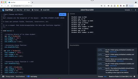 github benjilo simplified dart classes and object dart classes are