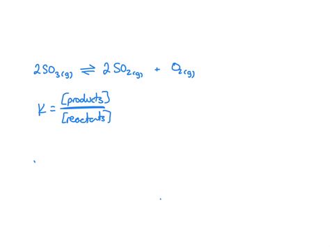 Solved Write The Equilibrium Constant Expression K For The Following