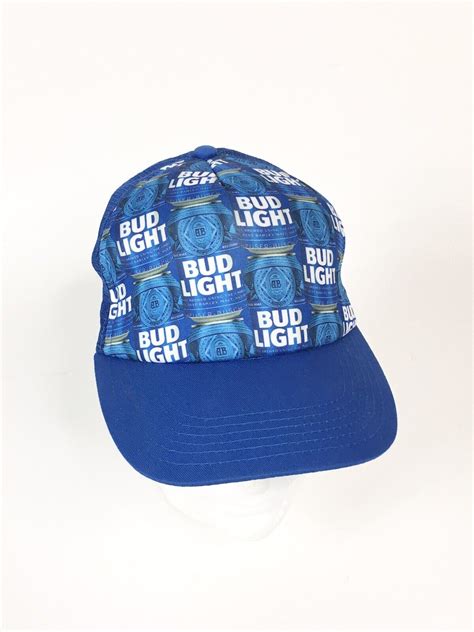 Vintage Bud Light Snapback Foam Mesh Trucker Hat Cap … Gem