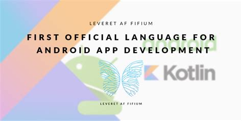 first official language for android app development fifium