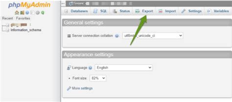 how to import and export a mysql database knowledge base