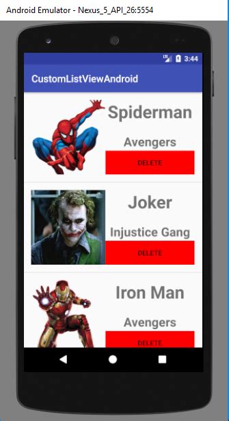 custom listview android building custom listview with images