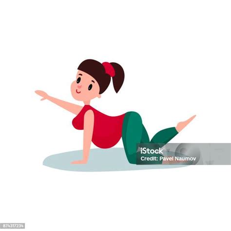 Caractère De La Femme Enceinte Faire De Lexercice Chatvache Pose Avec