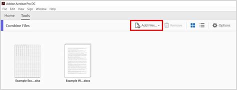 how to combine files into one pdf in adobe acrobat