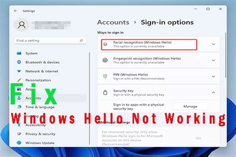 how to fix windows hello not working on windows 11 [3 ways]