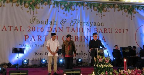 Partai Gerindra Gelar Perayaan Natal Dan Tahun Baru Okezone Nasional