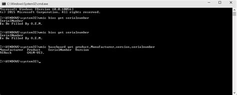 how to find computer and motherboard model serial number