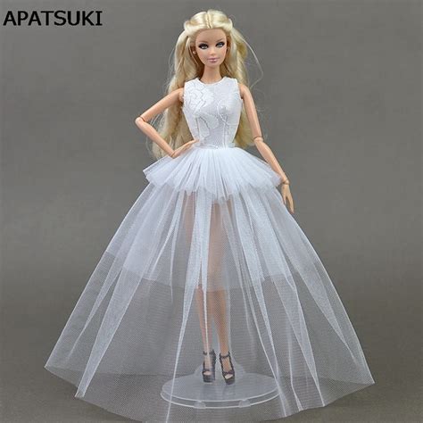 White Doll Dresses Sexual Multi Layer Evening Gown Purely Manual