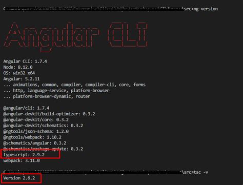 angular why do i see two different versions of