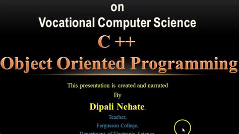 introduction of c object oriented programming youtube