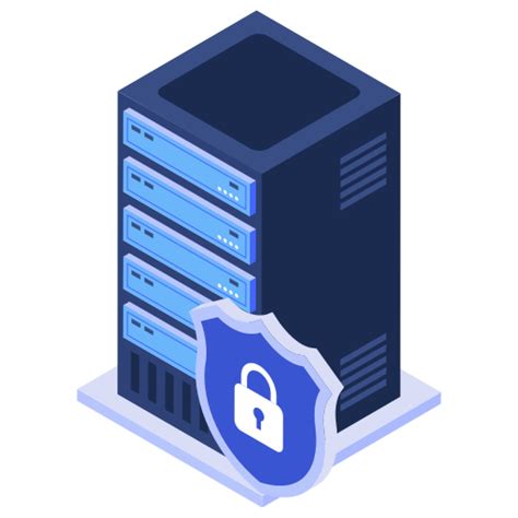 secure server security network and communication icons