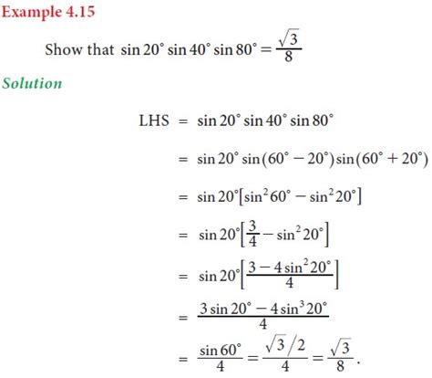 Transformation Formulae Solved Example Problems Exercise Mathematics