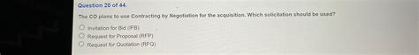 Solved Question 20 ﻿of 44 The Co ﻿plans To Use Contracting
