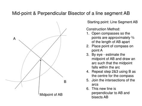 Perpendicular Bisector Of A Line Segment