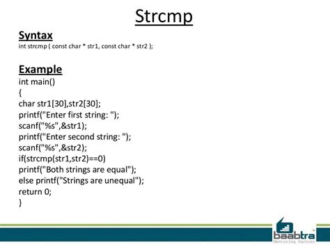 string functions in c