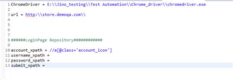 java not able to read properties file object repository in selenium