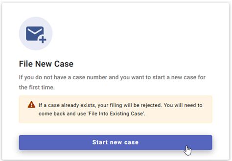 How To Start A New Case Odyssey File And Serve Cloud