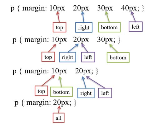 how to use margin property in css scmgalaxy
