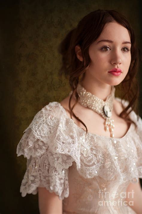 Portrait Of A Young Beautiful Victorian Woman Photograph By Lee Avison