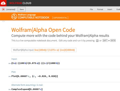 using variables with name longer than one letter in wolfram alpha web