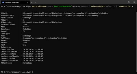 getting file metadata with powershell similar to what windows explorer